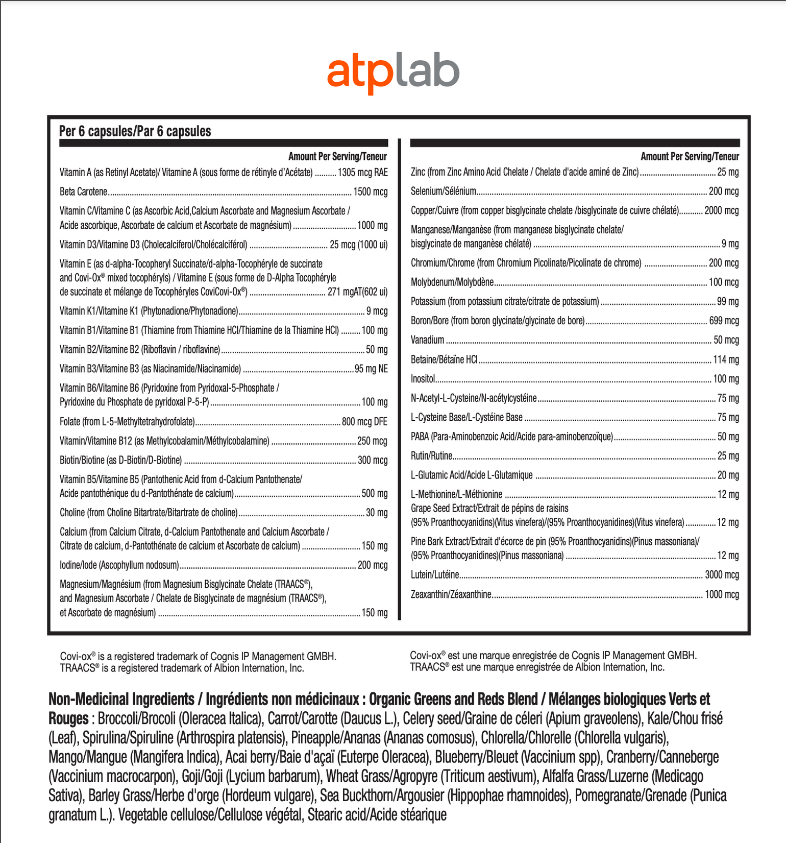 ATP Lab - Total Defense 120 capsules – Shop Santé