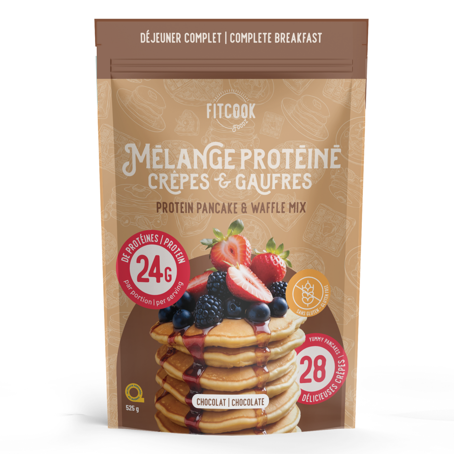 Fitcook Foodz - Mélange protéiné tout usage 525g – Shop Santé