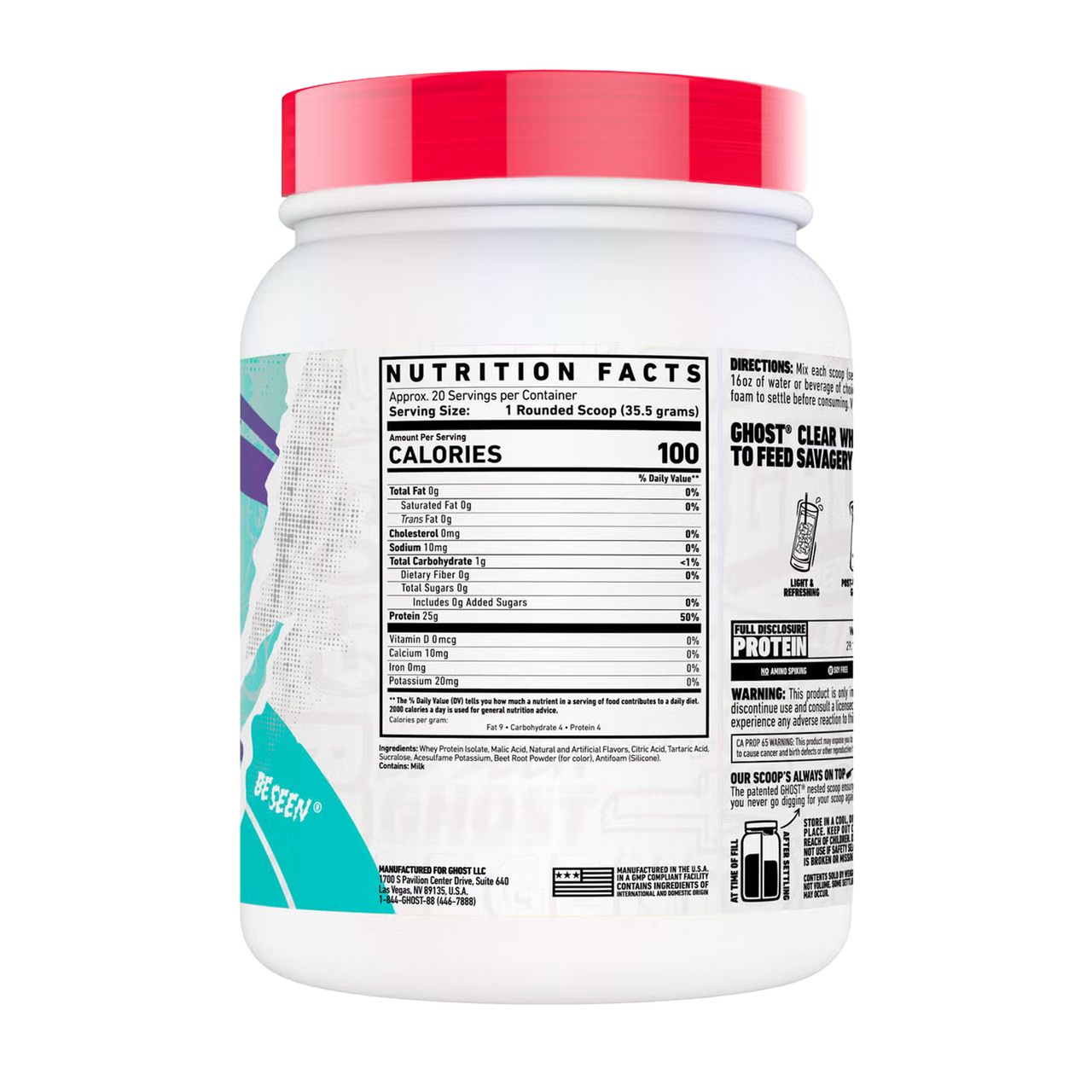 Ghost - Clear Whey Protein - 1.4lb – Shop Santé