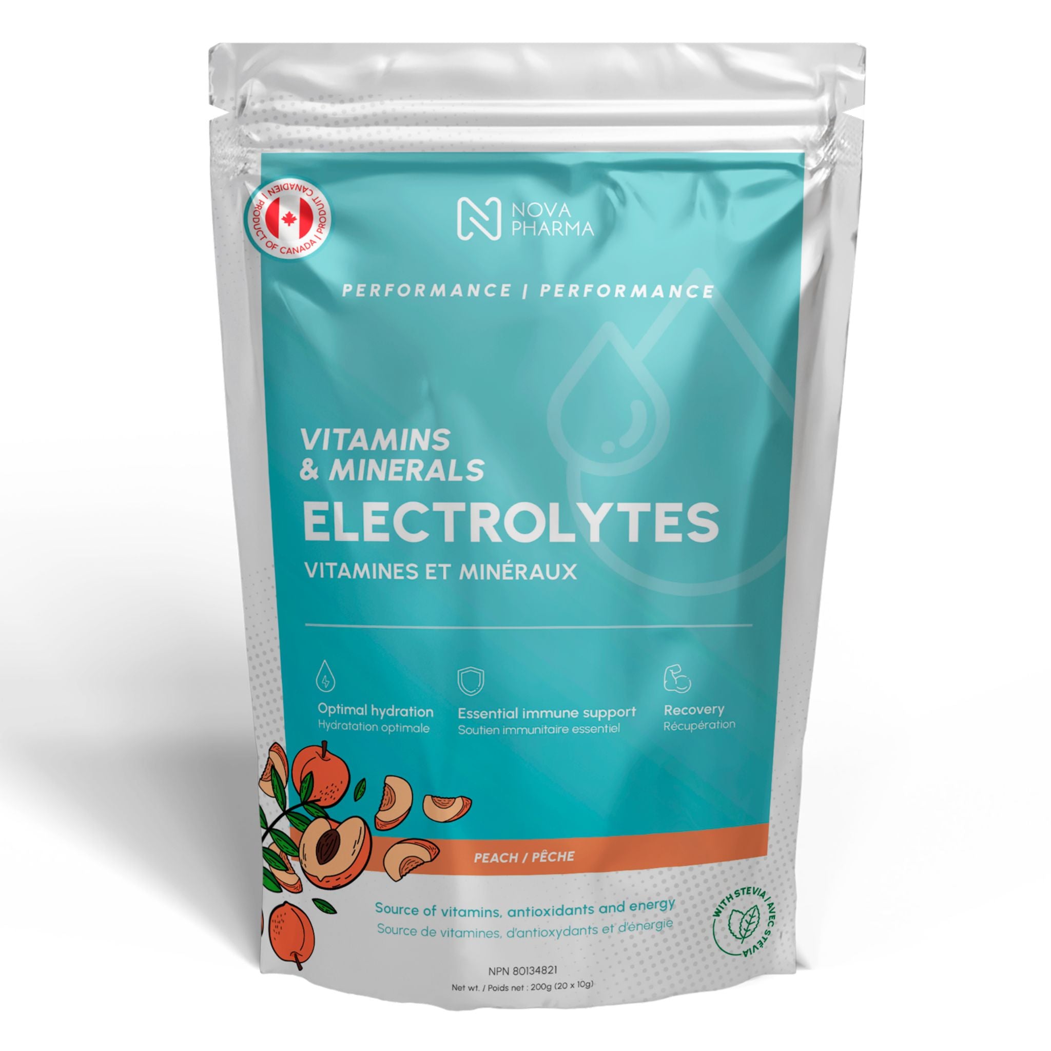 Nova Pharma - Électrolytes Sachet Individuel - 10g (20x) – Shop Santé